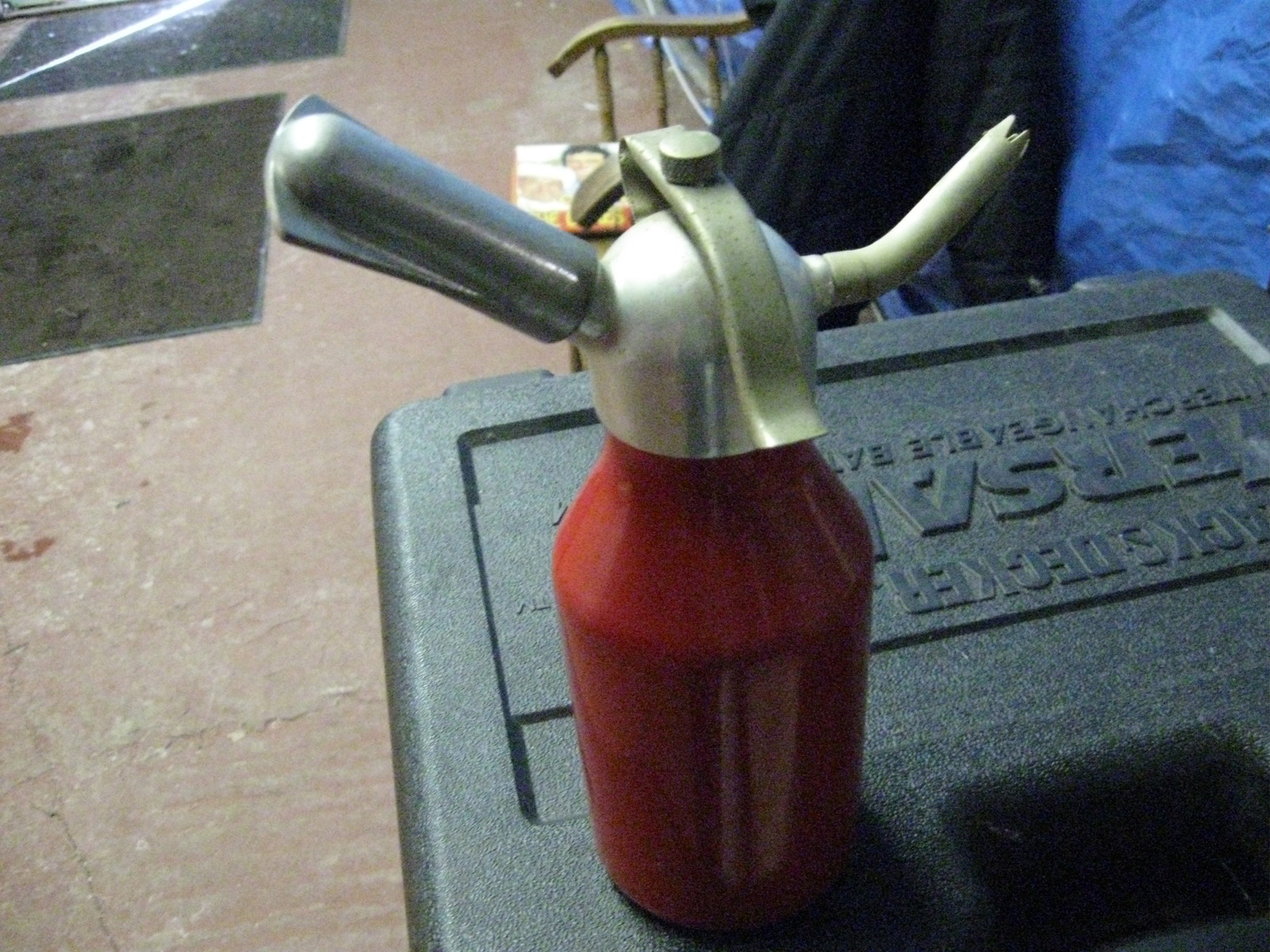 Vintage 60's CO2 Cartridge Holder Tank Dispenser - Food & Beverages