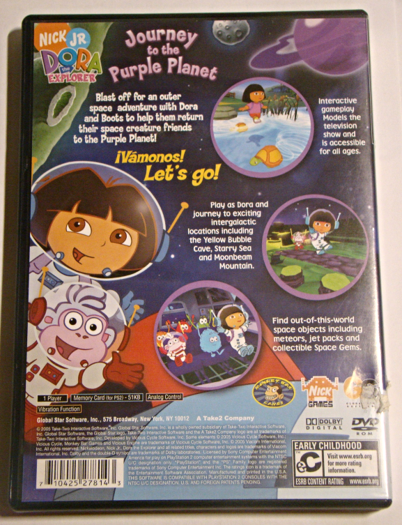 Playstation 2 - DORA the EXPLORER - Journey to the Purple Planet ...