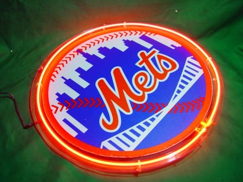 MLB New York NY Mets Baseball Neon Light Sign 10'' x 10'' - Other ...