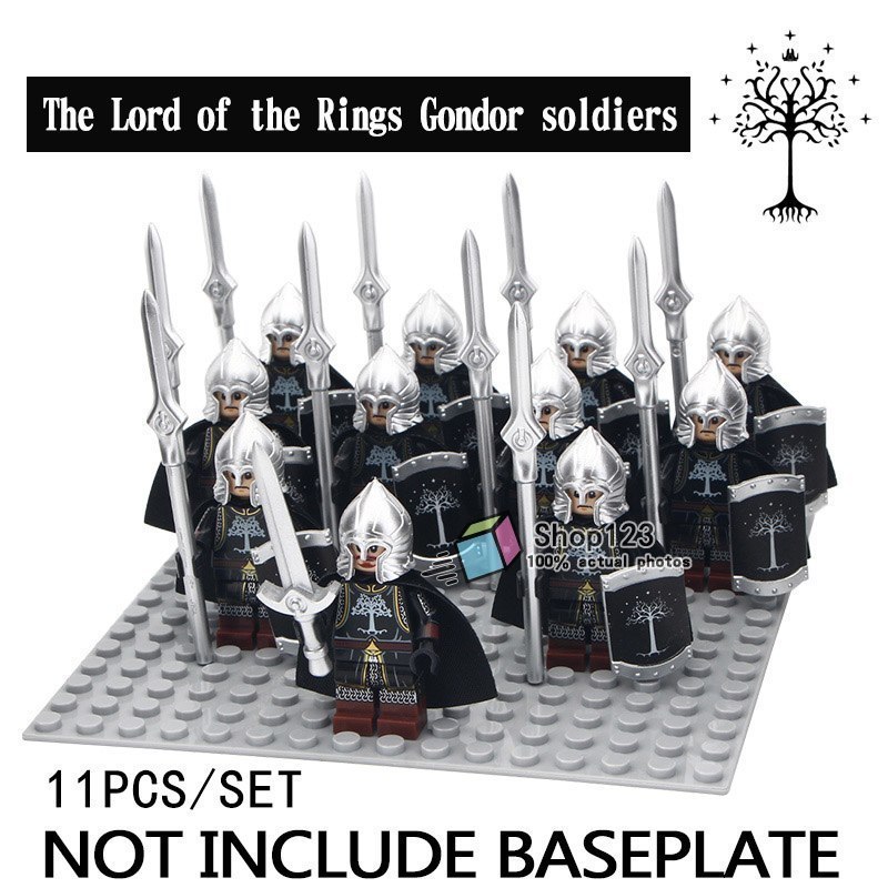 11pcs/set Gondor Soldiers The Lord of the Rings Battle of Morannon ...