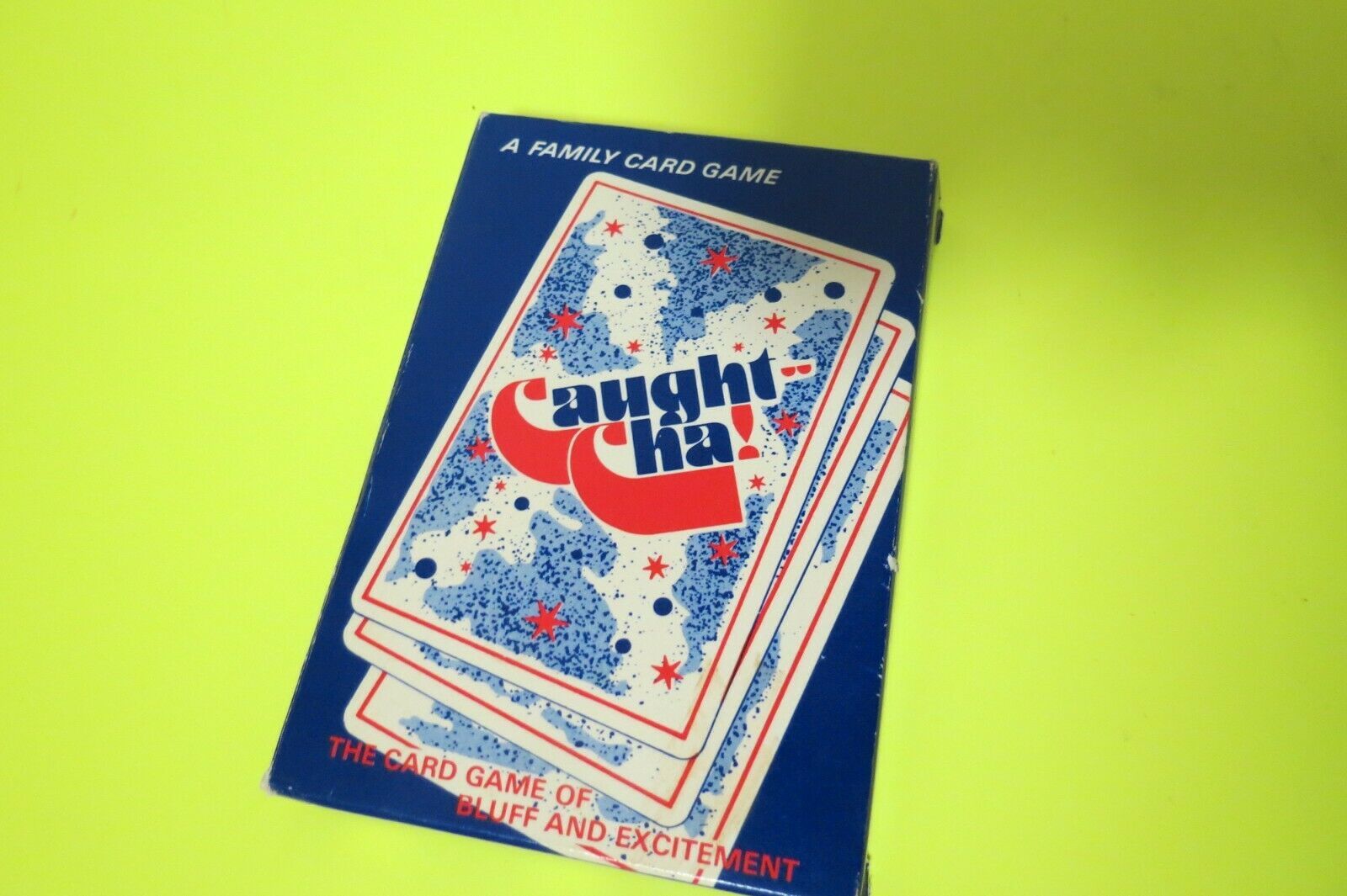 Vintage 1987 Caught Cha Card Game Bluff Game #9280 Complete In Box ...