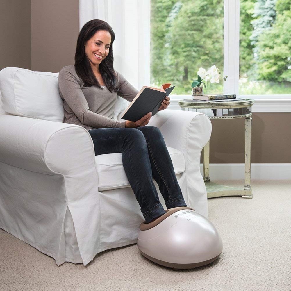 Homedics Shiatsu Air Pro Foot Massager W Heat Air Compression Warming Massage Massagers