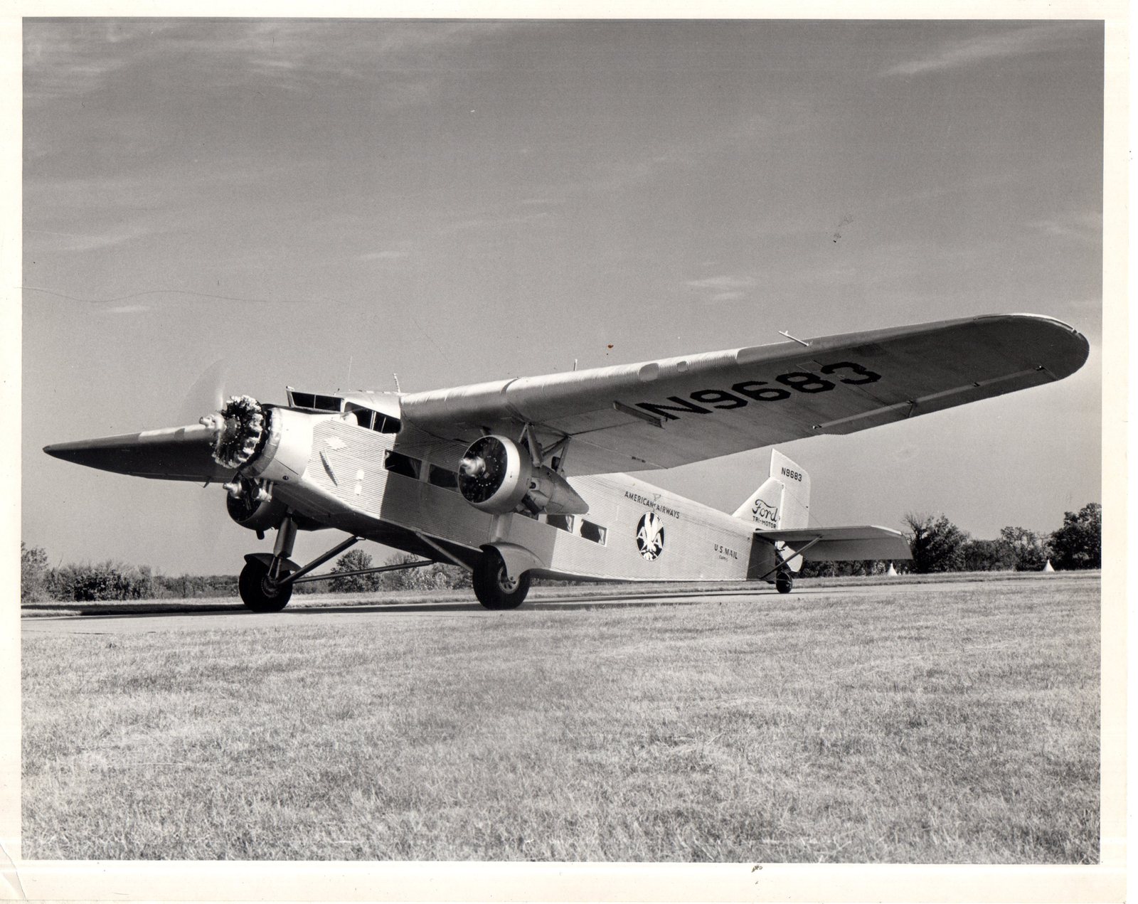 Airplane Ford Trimotor American Airlines 2 Pictures 1- 8 x10 & 1- 3X5 ...