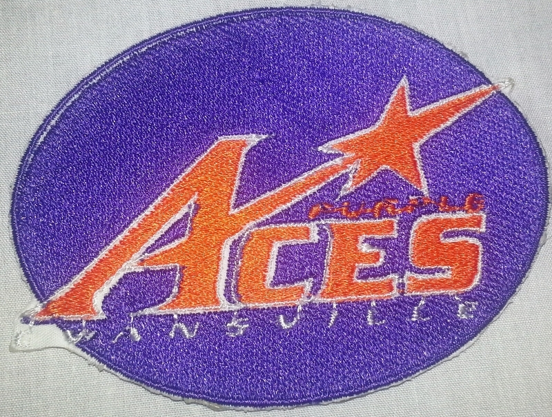 Evansville Purple Aces logo Iron On Patch - College-NCAA