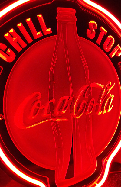 Coca Cola Coke Chill Stop 3D Acrylic Beer Bar Neon Light Sign 12'' x 10 ...