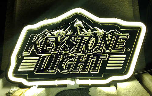 Keystone Light 3D Acrylic Beer Bar Neon Light Sign 12'' x 7'' - Other ...