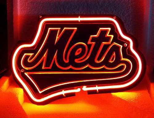 MLB New York NY Mets Baseball 3D Acrylic Beer Bar Neon Light Sign 12 ...
