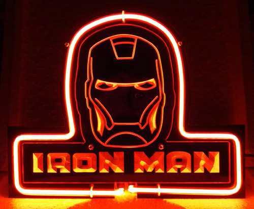 Iron Man 3D Acrylic Beer Bar Neon Light Sign 11'' x 9'' - Neon