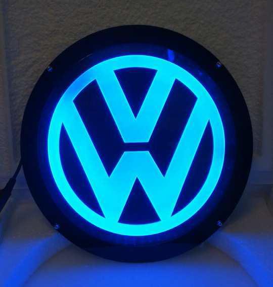 Volkswagen VW Logo LED Sign 10'' Diameter - Other