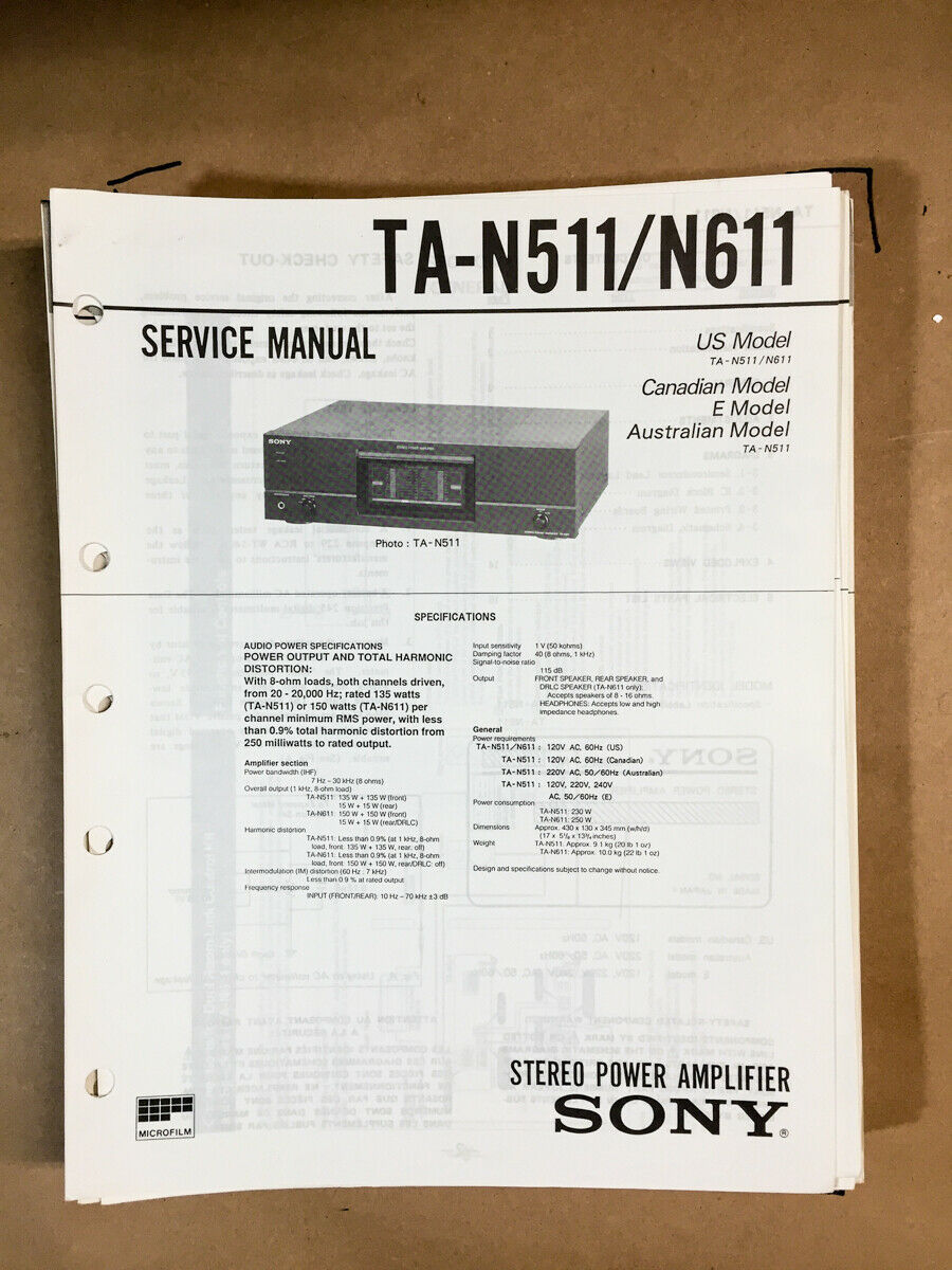 Used Sony TA-N511 Stereo power amplifiers for Sale | HifiShark.com