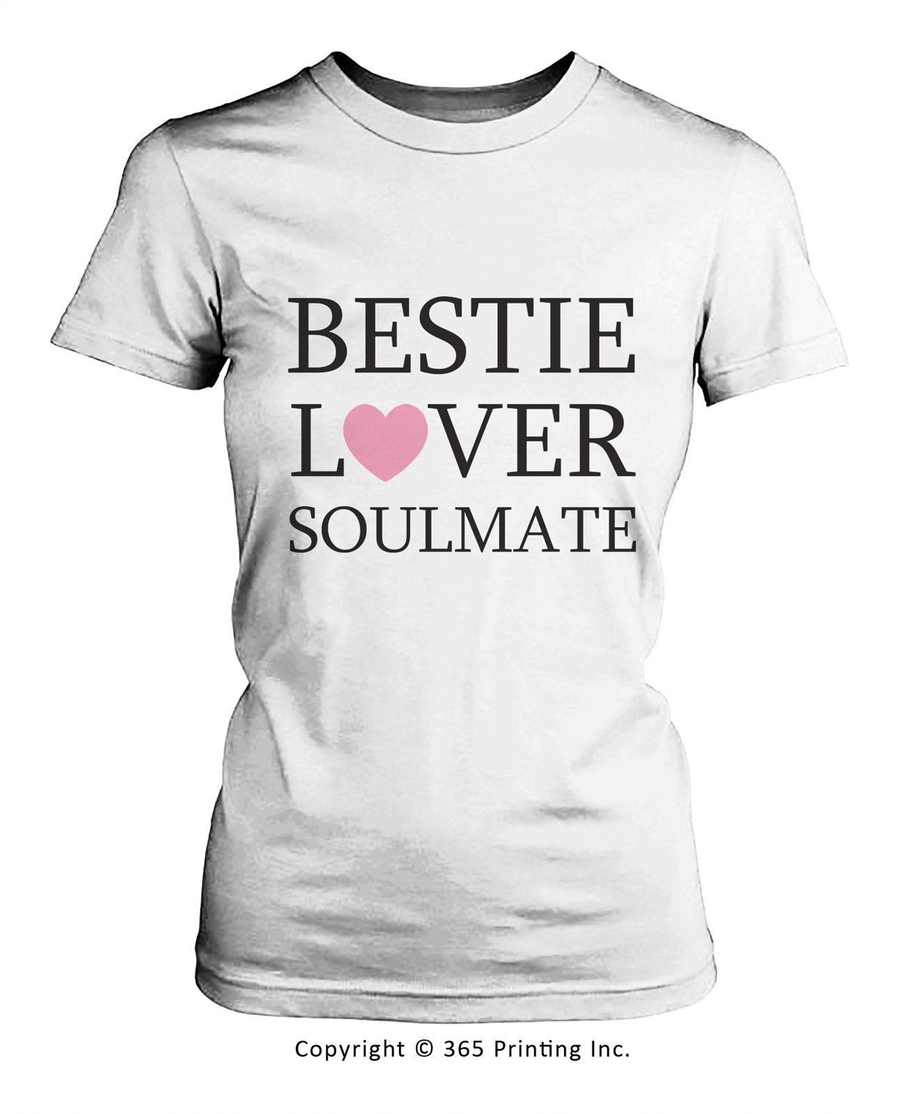 Best Friend Matching Shirts - Bestie Lover Soulmate T-Shirts for BFF - Tops