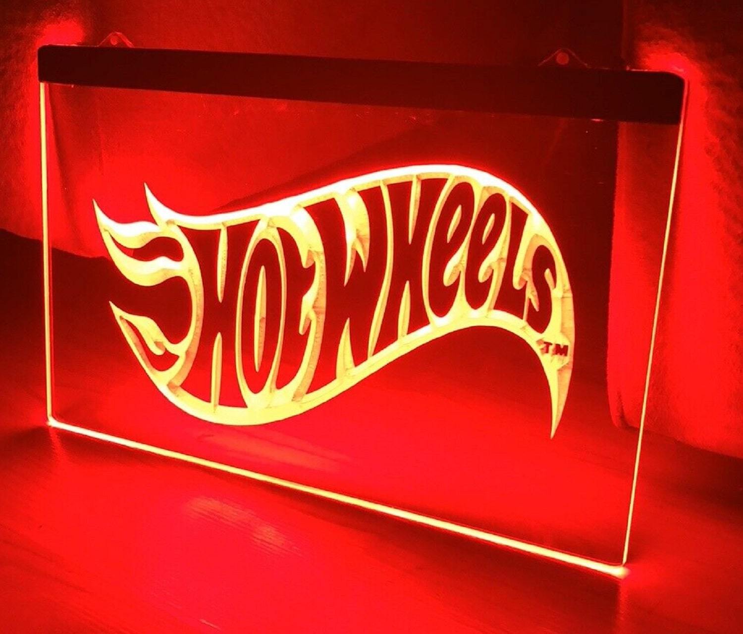 Hot Wheels LED Neon Sign Hang Signs Wall Home Decor, Room, Light Décor ...