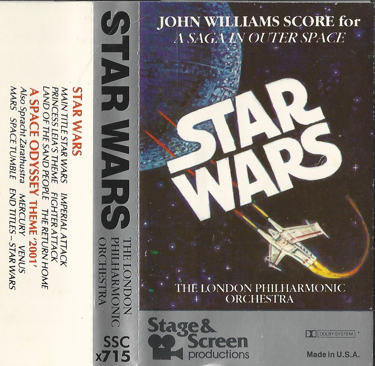 Star Wars John Williams Score Cassette Tape London Symphony Orchestra ...