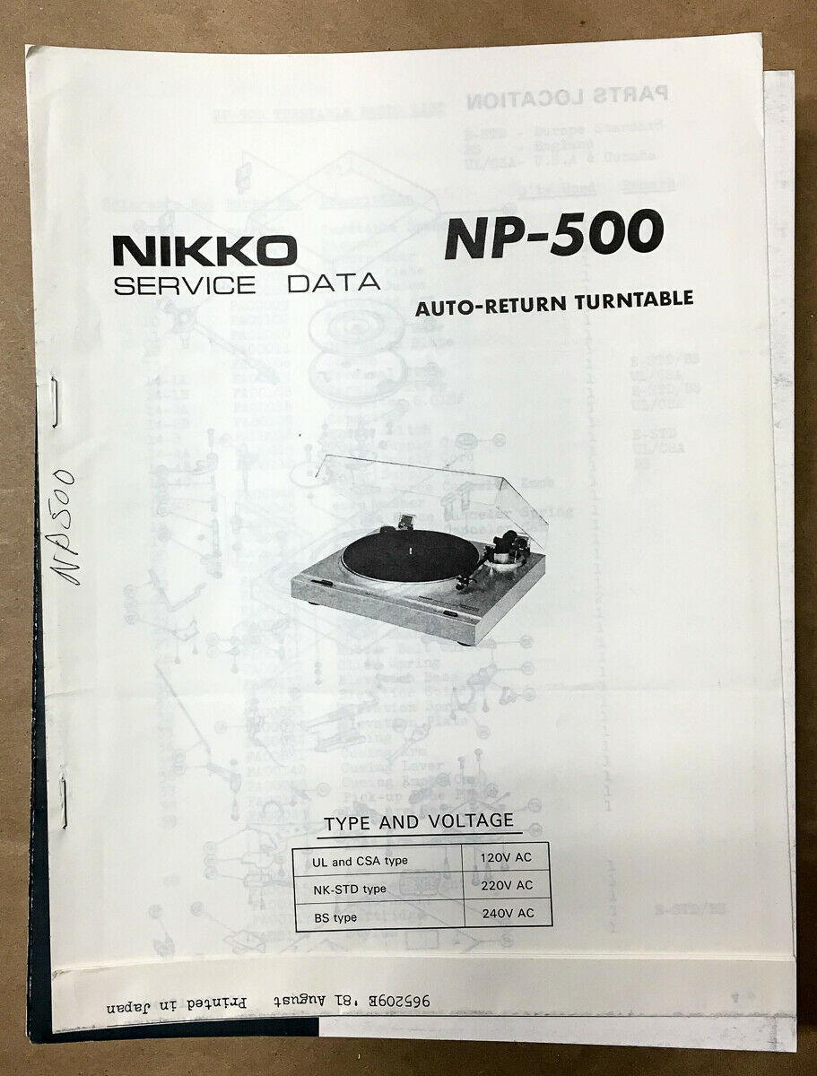Used Nikko NP-500 Turntables for Sale | HifiShark.com