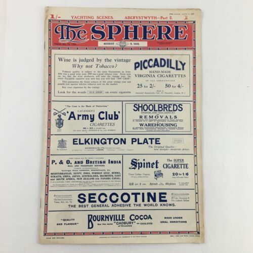 The Sphere Newspaper August 5 1922 The King & Queen at Cowes Leaving ...