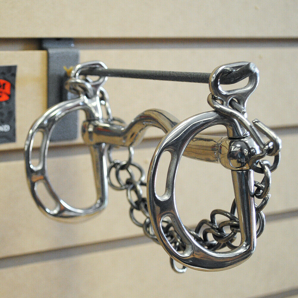 U-5600 CIRCLE Y KIMBERWICK BIT LOW PORT MOUTH BIT HORSE TACK WITH CURB ...