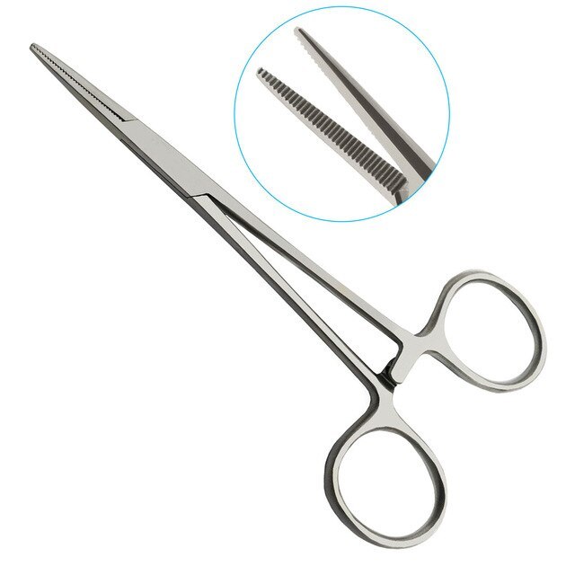 Stainless Steel Curved Tip and Straight Tip Forceps Loc Clamps ...