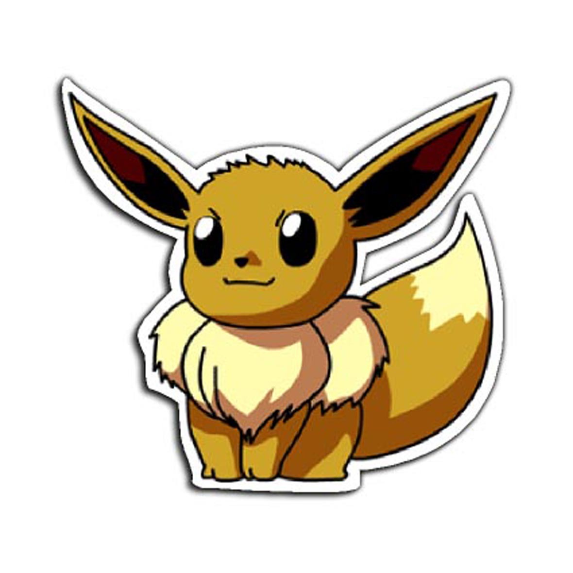POKEMON EEVEE 117mm x 108mm Car Bumper Sticker decal - Graphics Decals