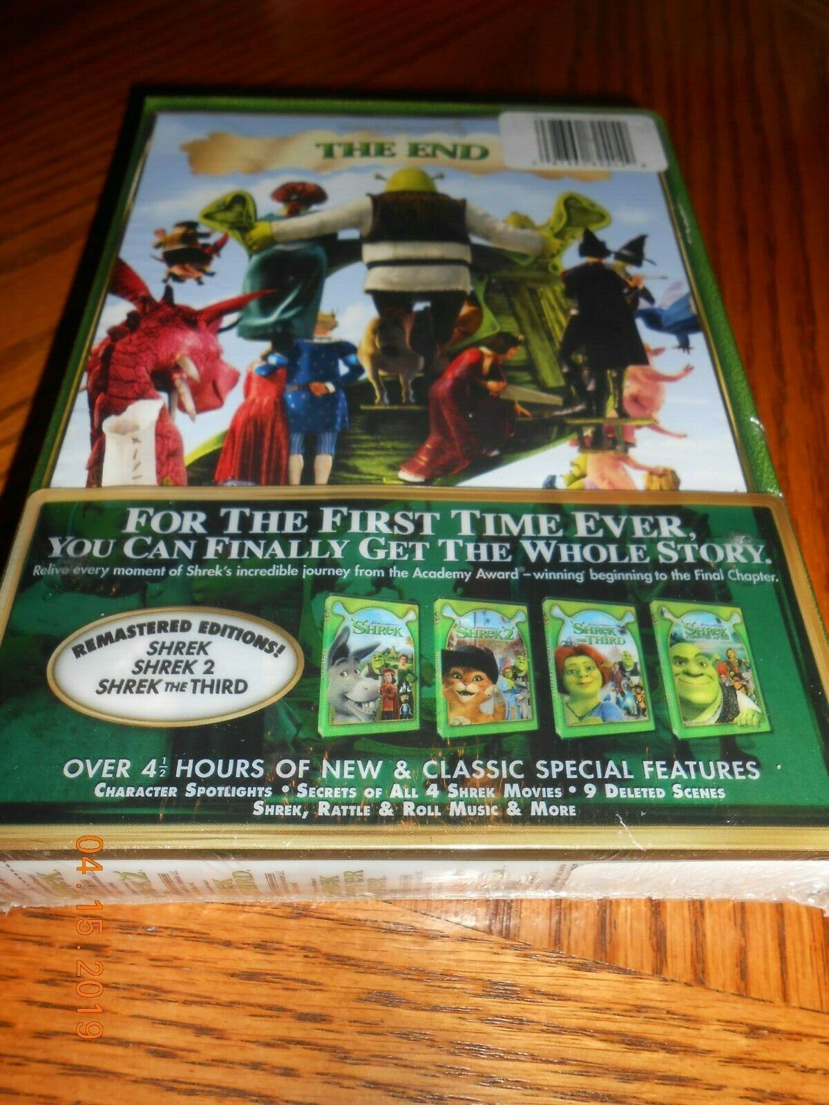 Brand New SHREK~The Whole Story (Blu-Ray,4-MOVIE/Disc Box Set) FREE ...