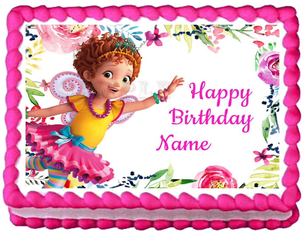 Fancy Nancy Edible Cake Topper Image Birthday Decoration Candles