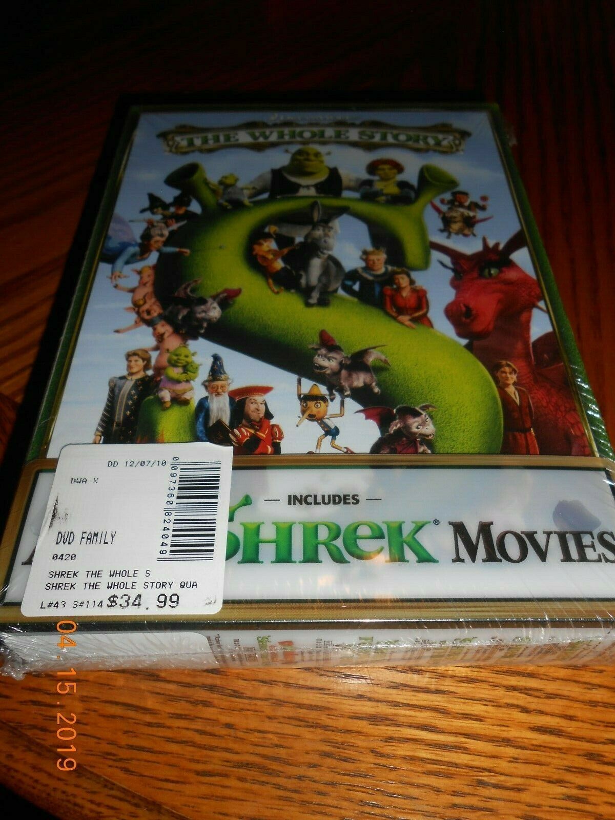Brand New SHREK~The Whole Story (Blu-Ray,4-MOVIE Disc Box Set ...