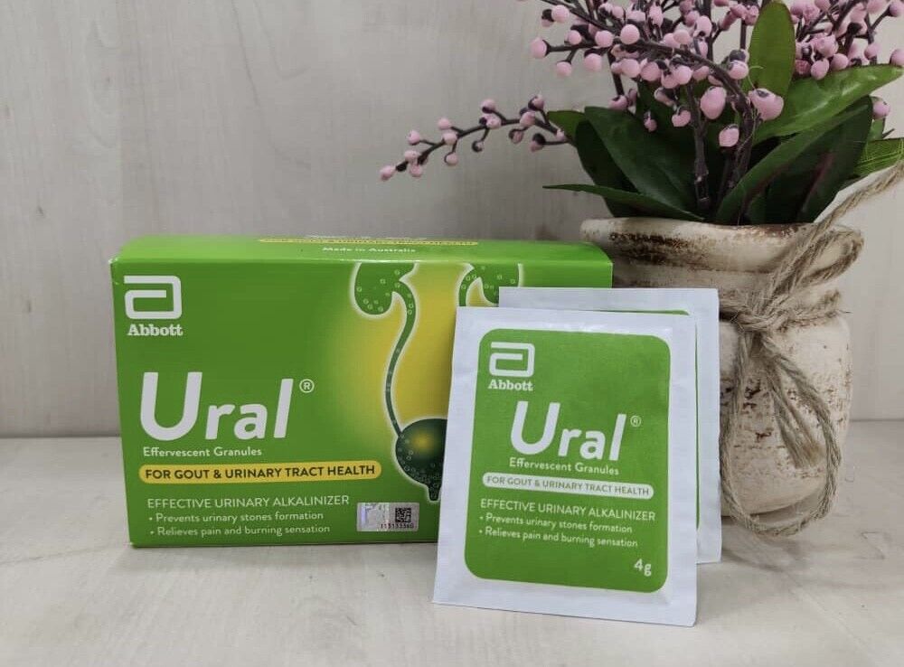 Abbott Ural Effervescent Granules 4G x 28 Sachet, Urine Alkalinizer DHL ...