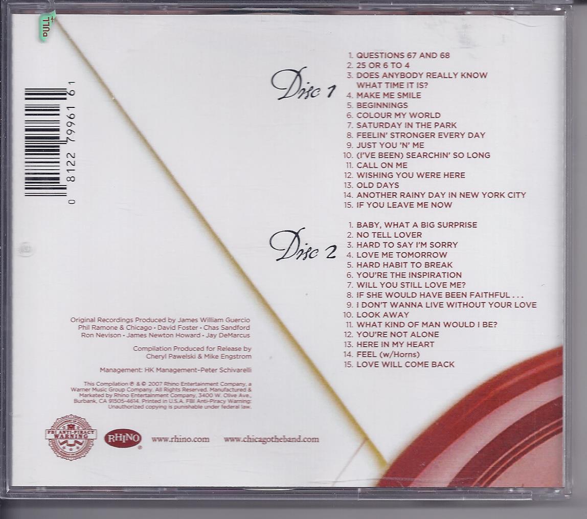 THE BEST OF CHICAGO 40th Anniversary Edition CD - CDs