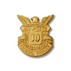Air Force Federal Service Pin - 30 Years - Other