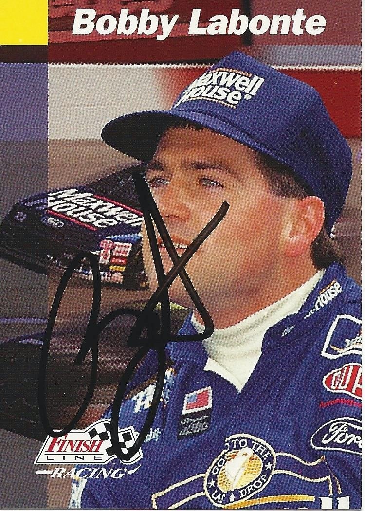 AUTOGRAPHED Bobby Labonte 1993 Finish Line Racing (#22 Maxwell House ...