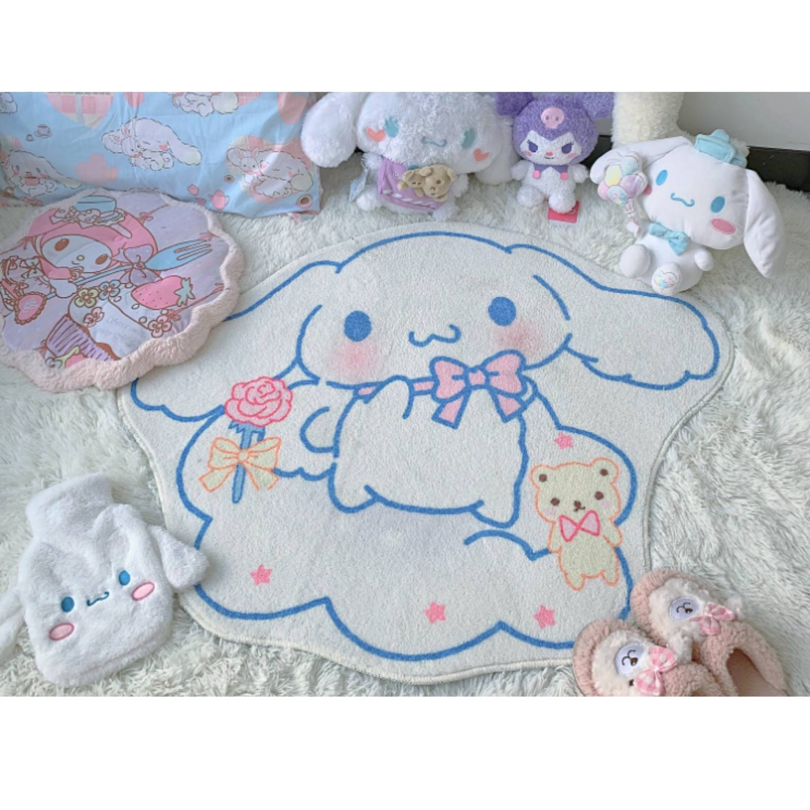 Cute cinnamoroll sanrio rug, Soft Bathmat, cinnamoroll Doormat, Fluffy ...