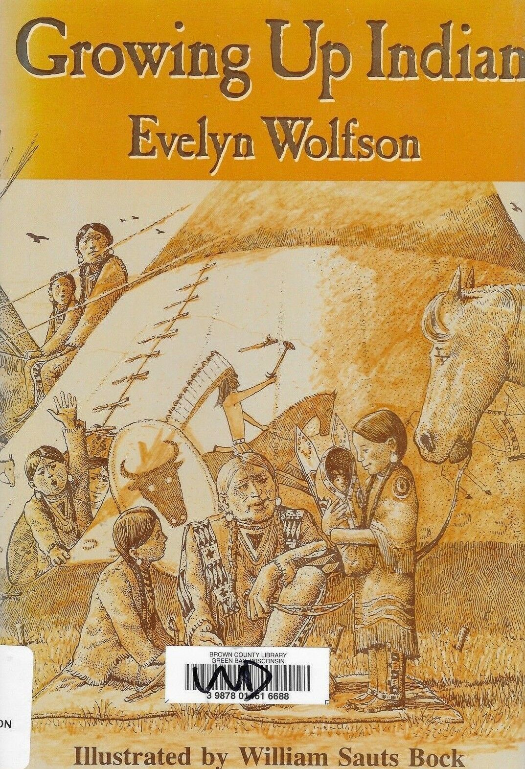 Growing Up Indian by Evelyn Wolfson Native American HC - Books