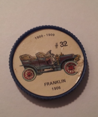 Jello Car Coins -- #32 of 200 - The Franklin - Gelatin & Jell-O