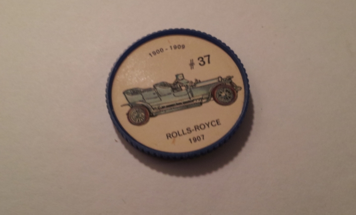 Jello Car Coins -- #37 of 200 - The Rolls-Royce - Gelatin & Jell-O