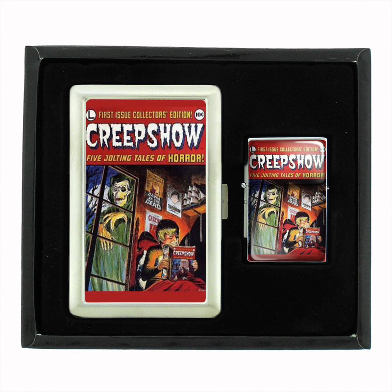 Creepshow Horror Skeleton Pulp Cigarette Case Oil Lighter Set 324 ...