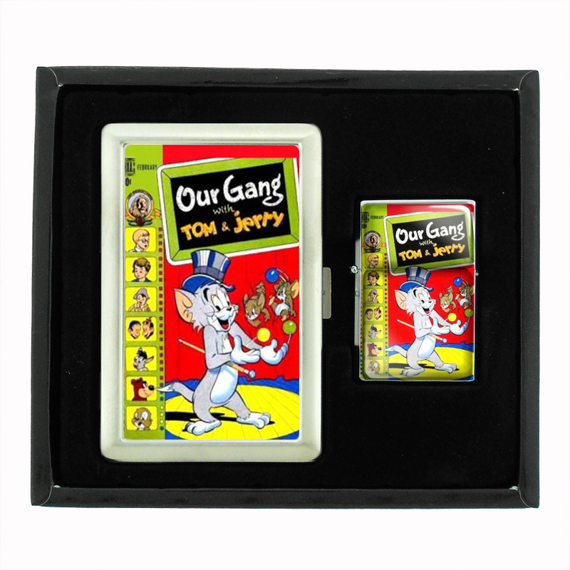 Tom & Jerry Comic Book 'Cigarette Case Oil Lighter Set 483 - Tobacciana