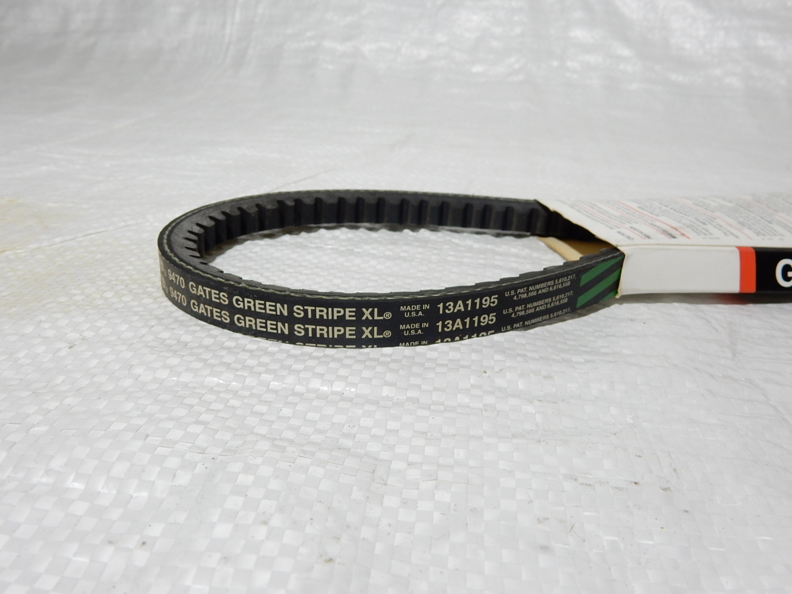 V-Belt 9470 Gates Automotive XL 13A1195 Green Stripe fits L4 L6 V8 ...