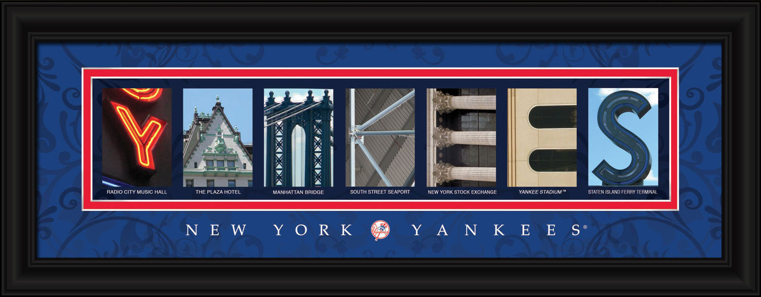 New York Yankees Officially Licensed Framed Letter Art - Plaques & Signs