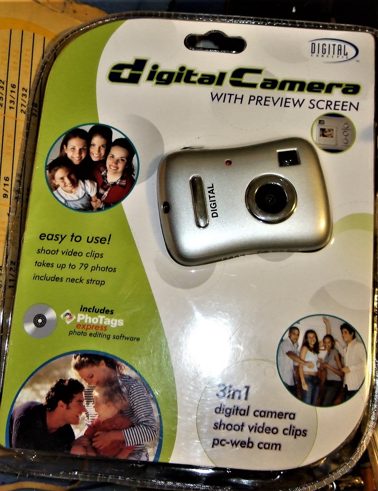 DIGITAL CONCEPTS DIGITAL CAMERA PREVIEW SCREEN 3-IN-1 CAMERA Video WEB ...