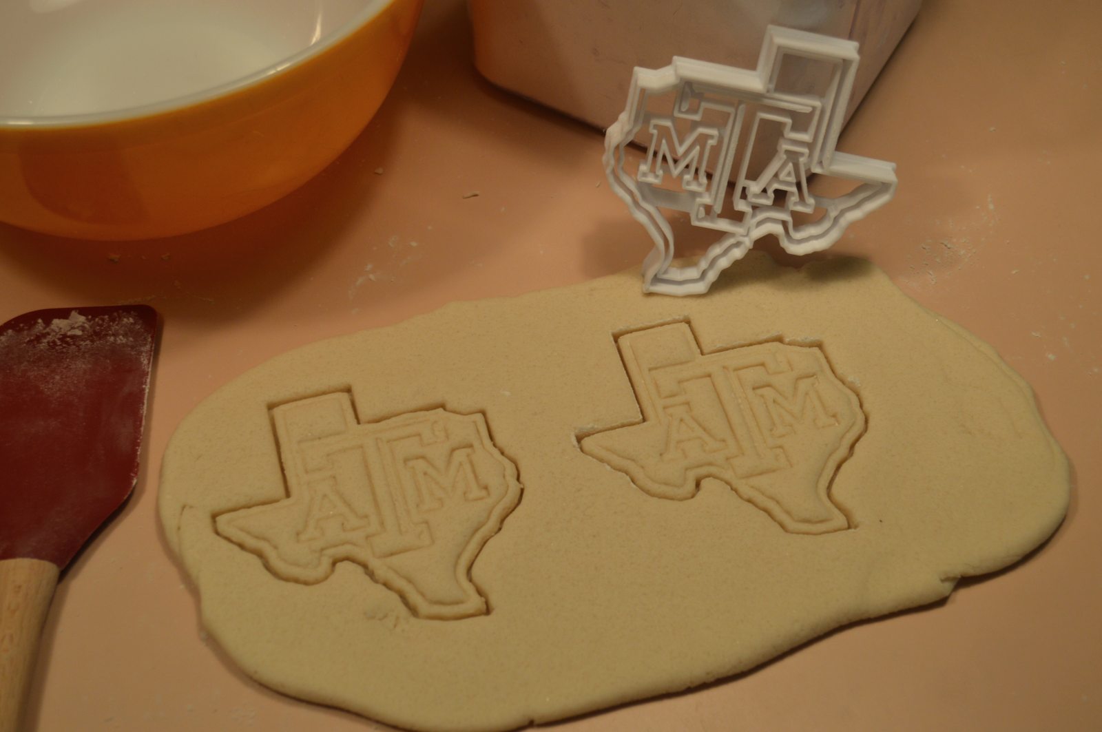 Texas ATM University A&M Aggies Gig Em Set Of 3 Cookie Cutters USA ...