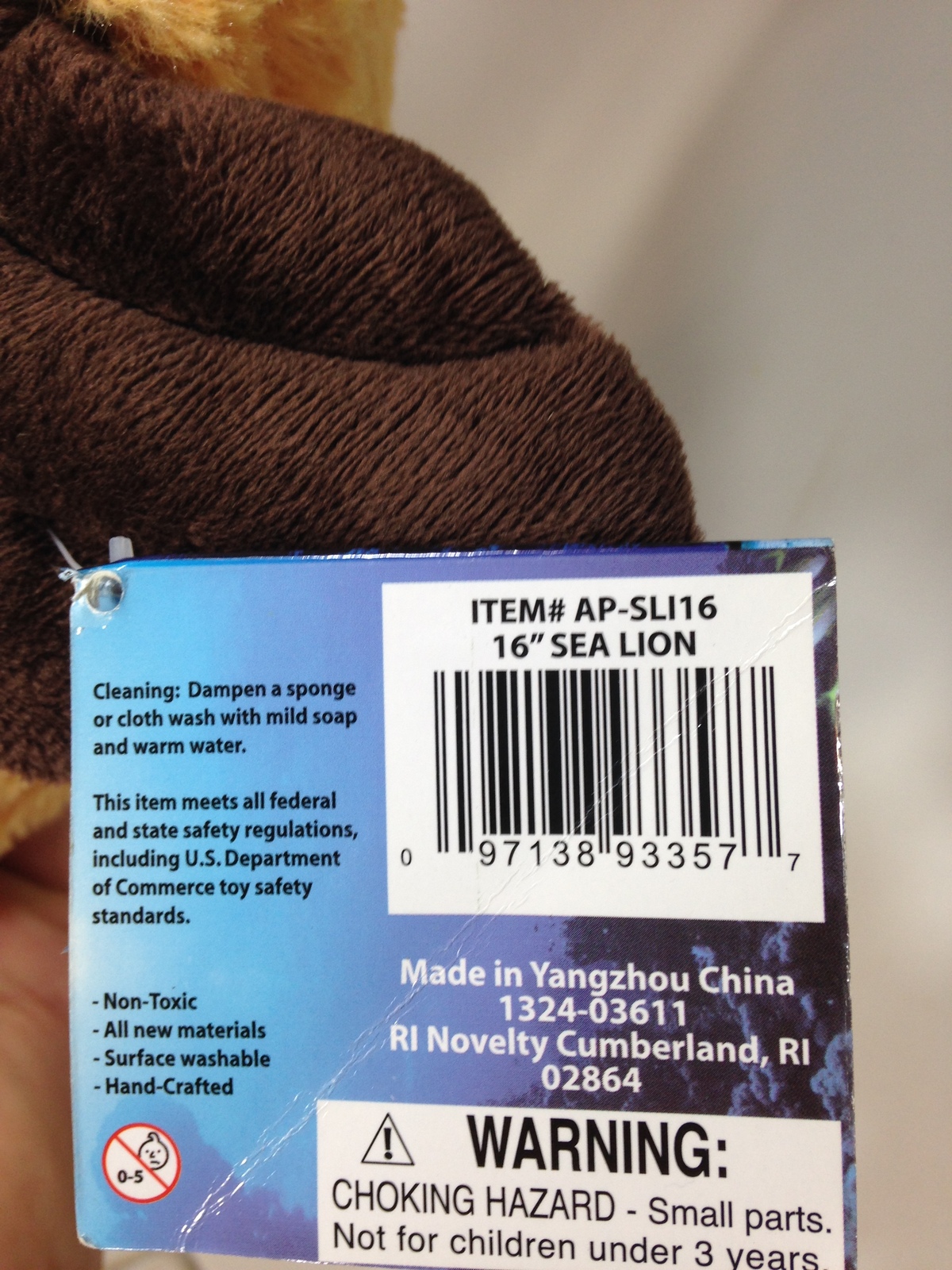 Adventure Planet Plush SEA LION Brown Stuffed Animal Toy 16" New w/ Tag ...