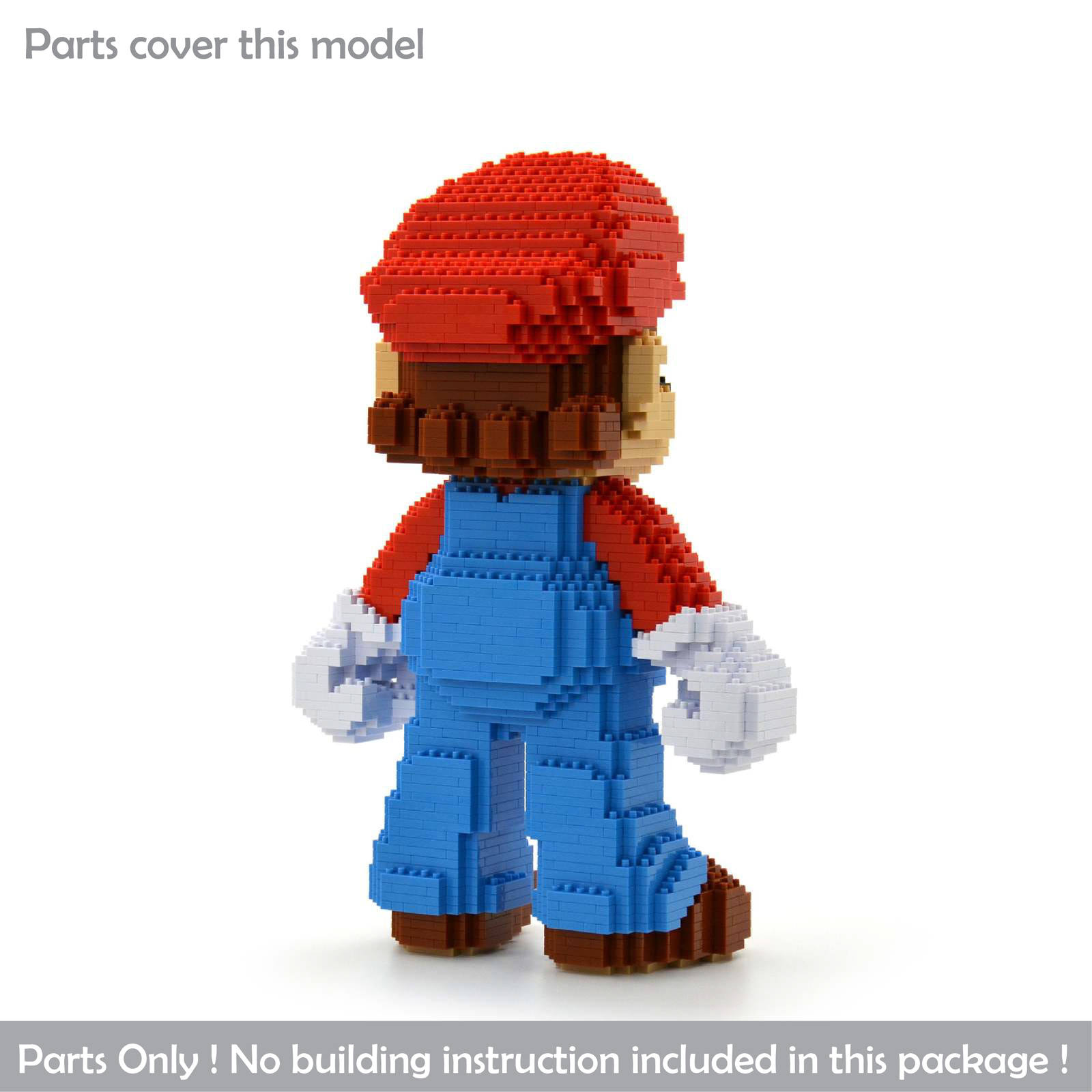 Mario (Super Mario) Brick Sculpture (JEKCA Lego Brick) DIY Kit ...