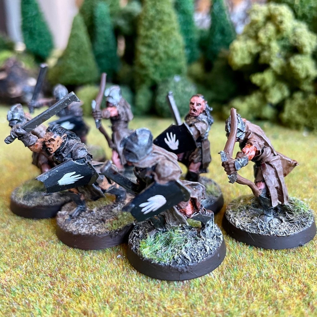 Uruk-hai Scouts 7 Painted Miniatures Bowmen Ranger Warriors Middle ...