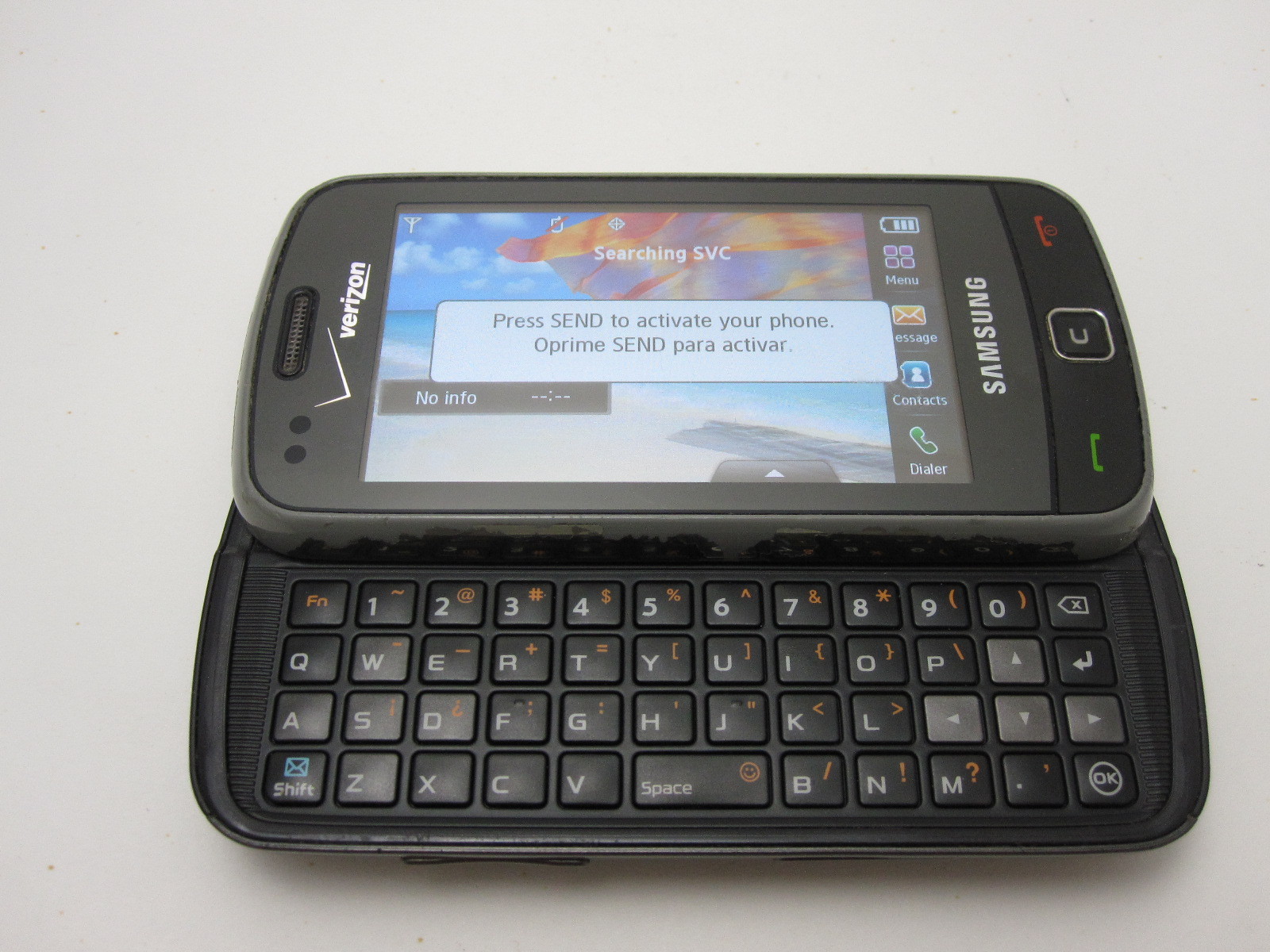 Verizon Samsung Rogue U960 Slider QWERTY Key Board CDMA Cell Phone ...