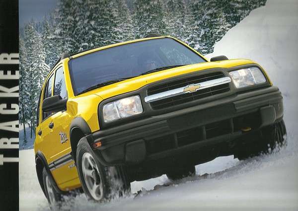 2003 Chevrolet TRACKER brochure catalog US 03 LT ZR2 Suzuki Chevy ...