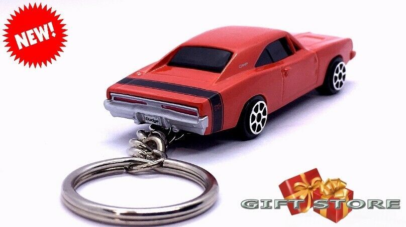 HTF KEY CHAIN 1968~1969~1970 ORANGE DODGE CHARGER R/T FAST & FURIOUS ...