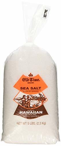 Old Time Brand Hawaiian Sea Salt LARGE 5 lb Bag (Pack of 2) - Food ...