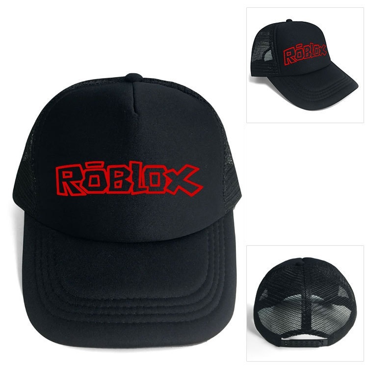 Roblox Theme Classic Series Black Baseball Cap Mesh Cap Roblox - Hats