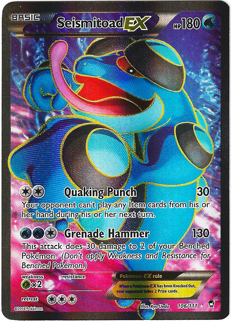 Seismitoad EX 106/111 Full Art Holo Pokemon and 50 similar items
