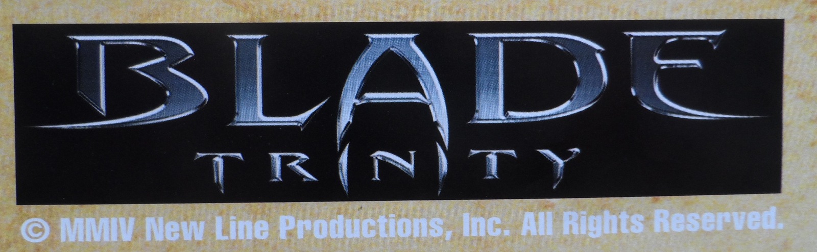 Blade Trinity Marvel Large Poster 2007 24*20 Inch Colour New Line ...