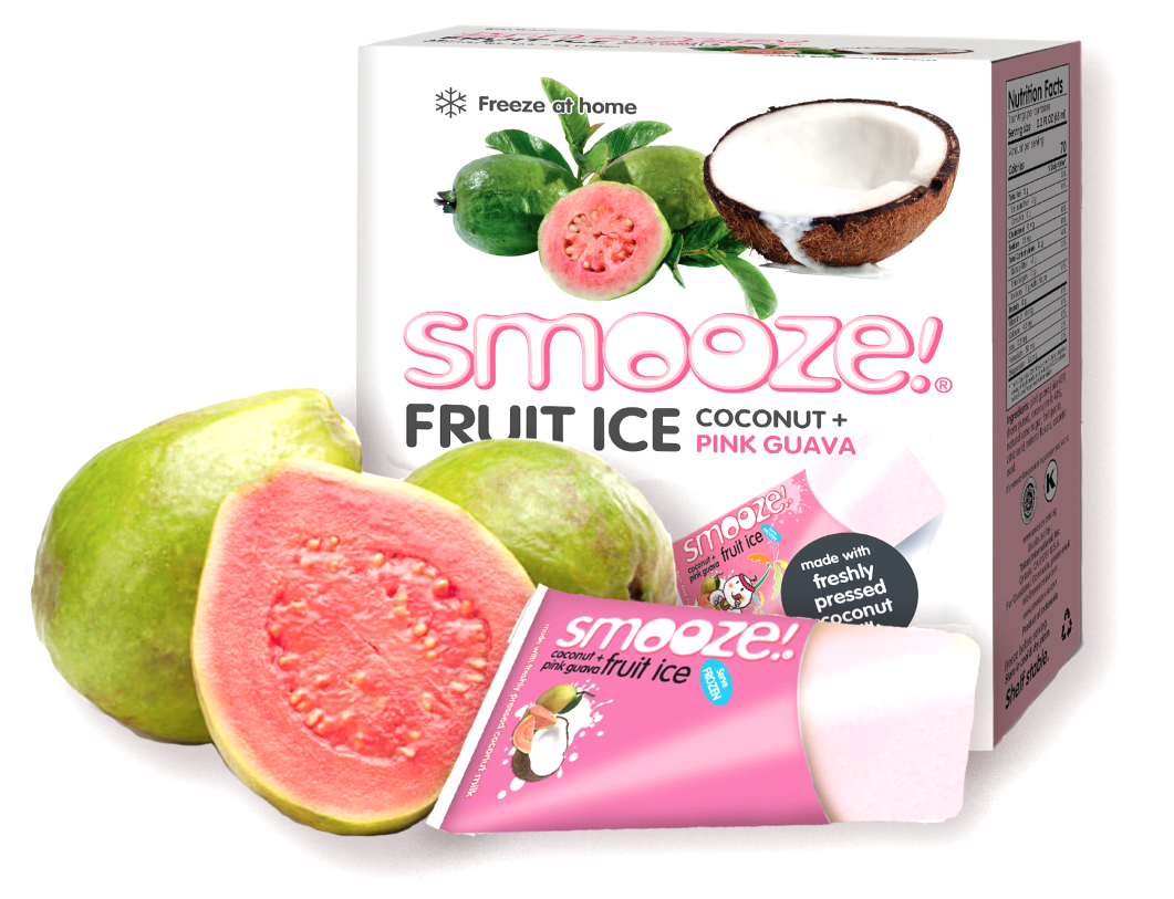 Smooze All Natural Fruit Ice,Coconut + GUAVA, PINE, MANGO 17.6 Oz (Pack ...